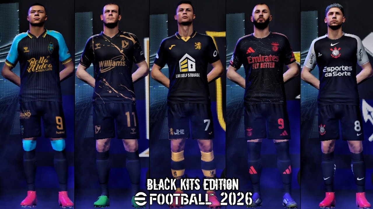 New Black Kits Update🔥 Best Black Kits In eFootball 2026 - YouTube