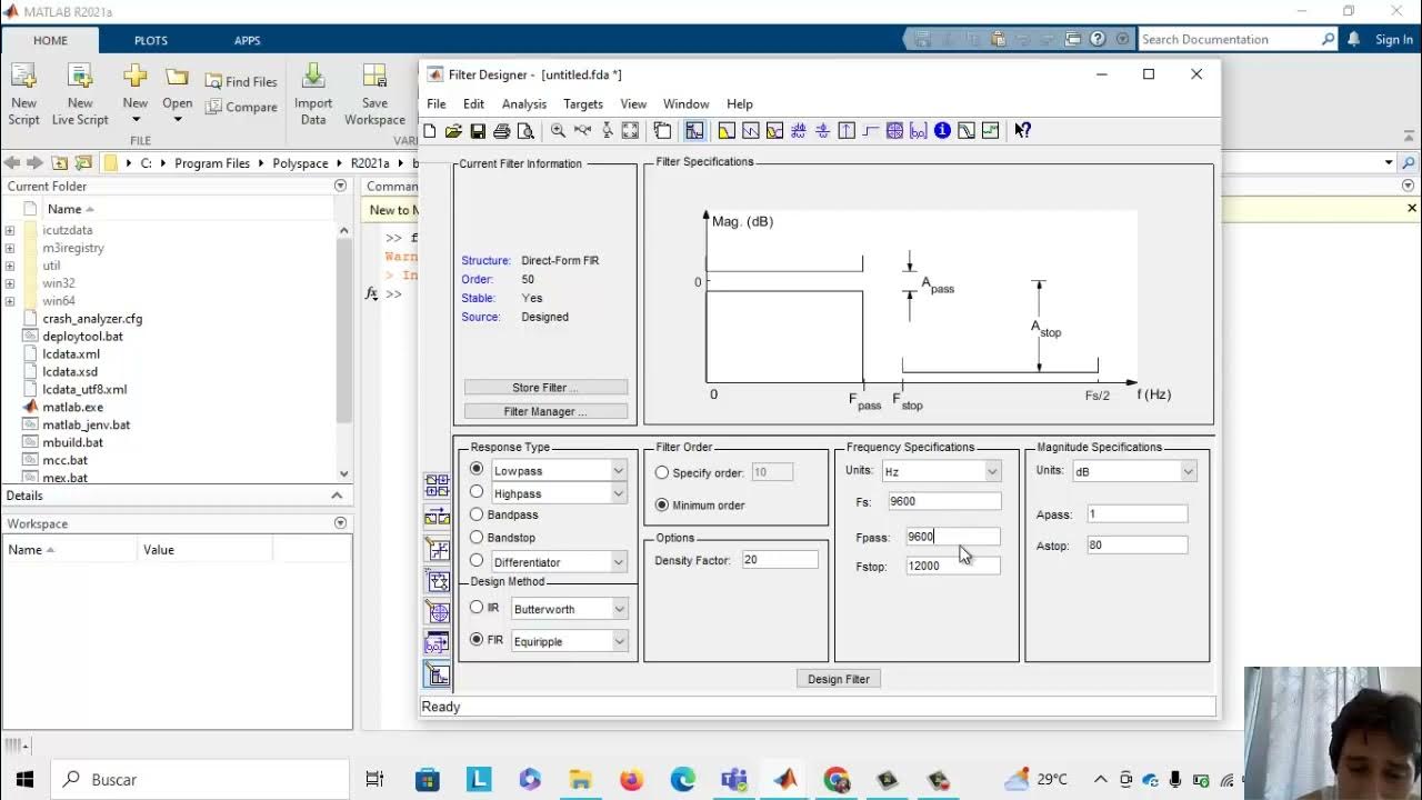 Analisis y diseño de filtros en Matlab - YouTube
