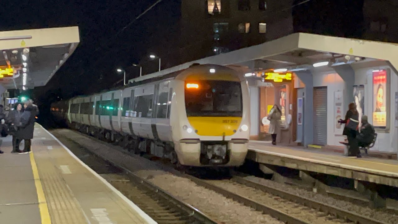 C2C Train Arriving Into Basildon Station For Shoeburyness & London ...