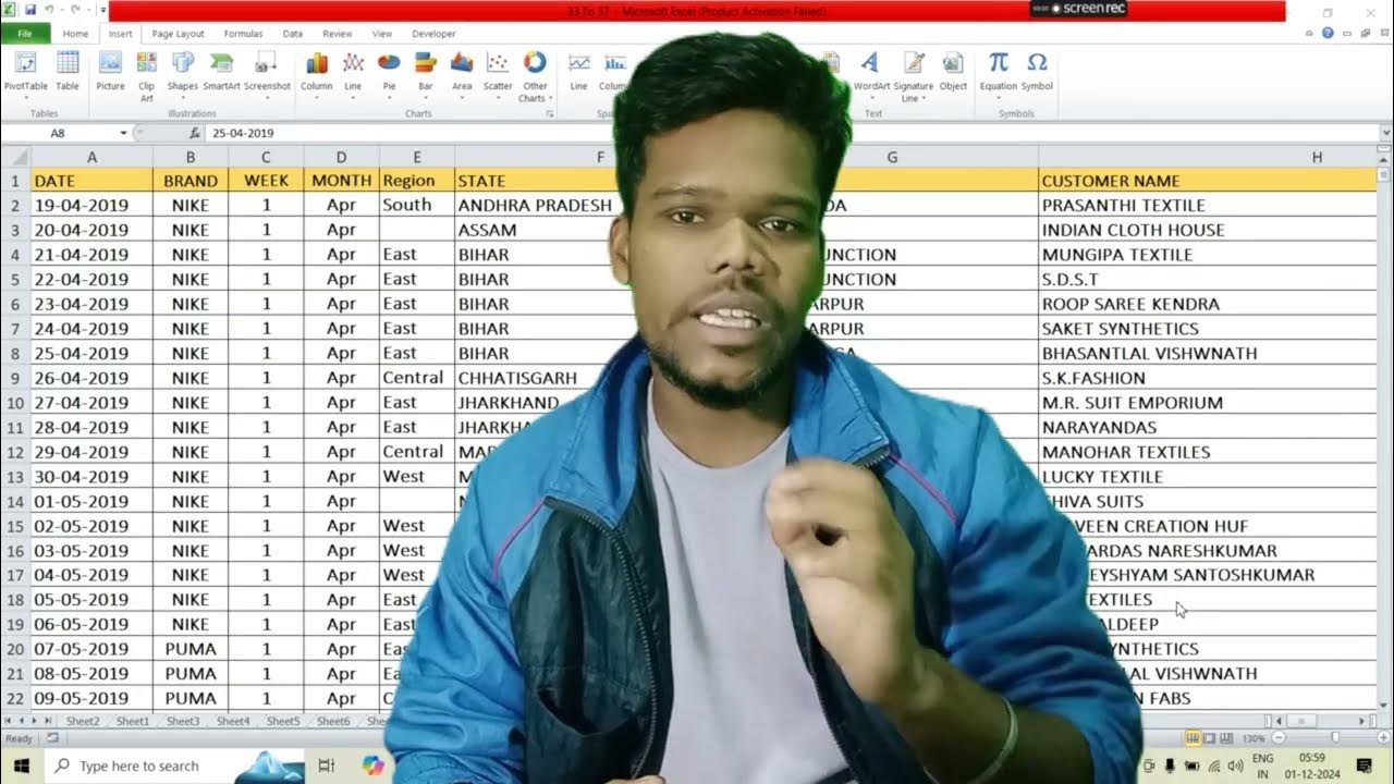 pivot table for beginners in excel in Hindi || Microsoft excel 2007,2010,2016#sanjay_baske - YouTube