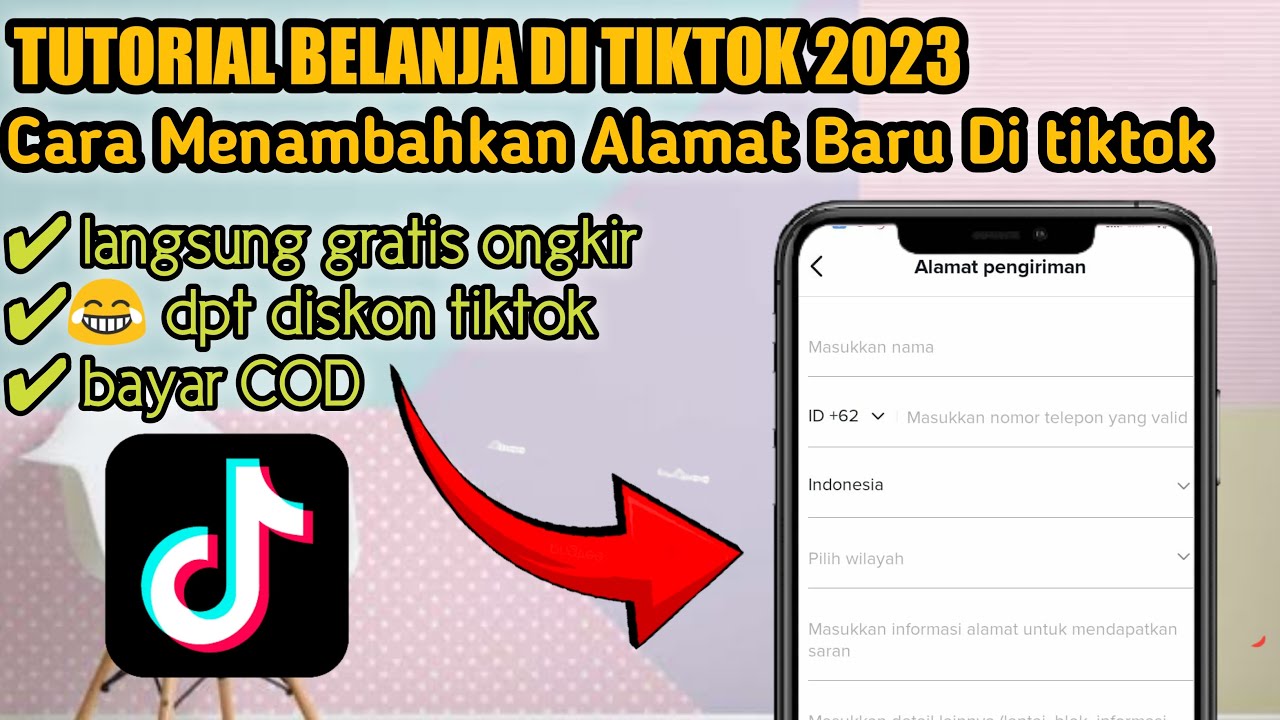CARA MENGISI ALAMAT BARU DI TIKTOK SHOP 2023 - YouTube