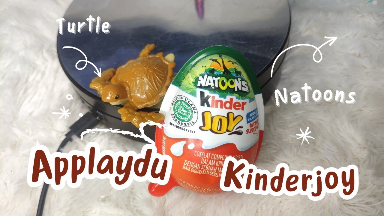 Applaydu Kinder Joy Natoons Turtle / Kinder Joy Penyu / Memberi Makan ...