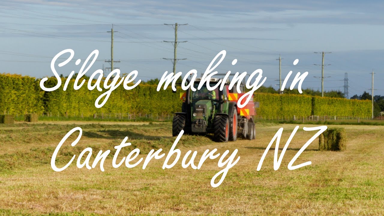 Silage making in Canterbury, NZ - YouTube