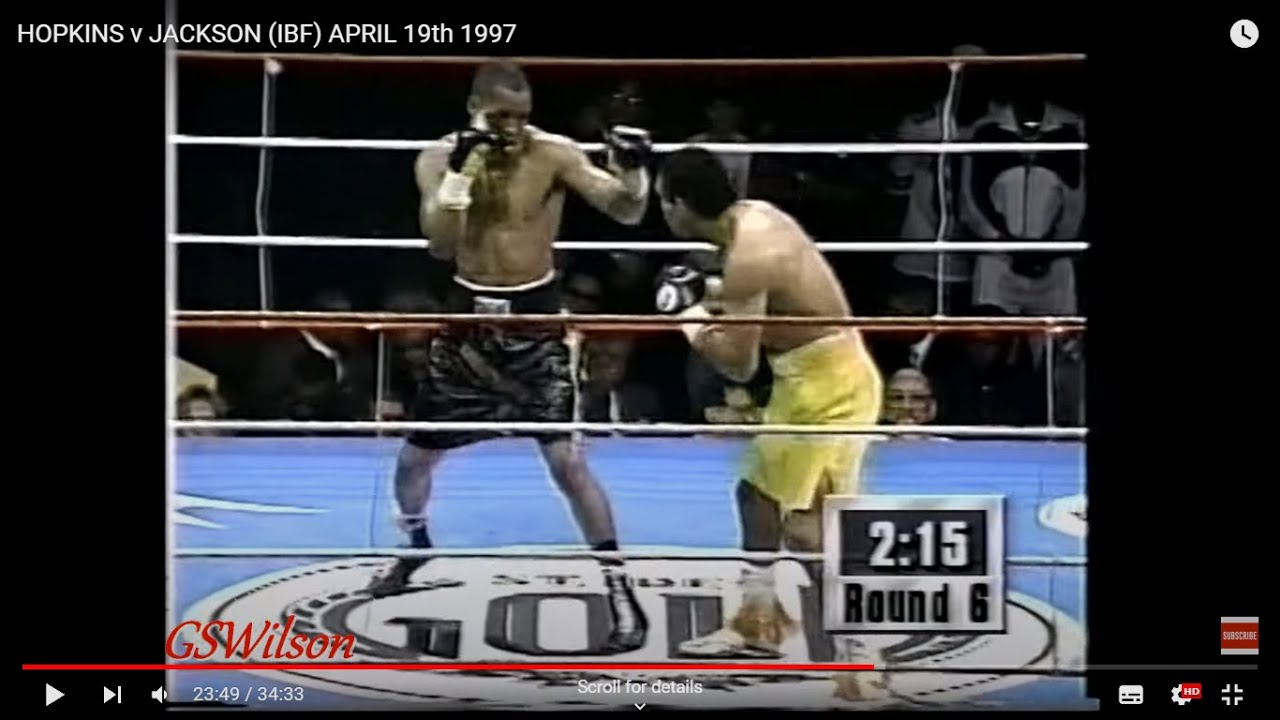 HOPKINS v JACKSON (IBF) APRIL 19th 1997 - YouTube