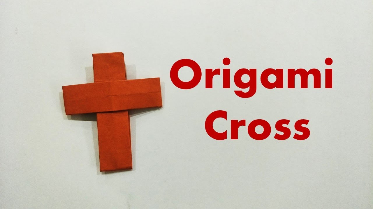 How to Make Origami Cross - YouTube