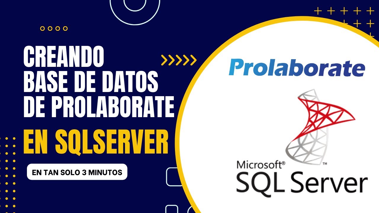 Prolaborate - Cómo crear una base de datos en SQL Server - YouTube