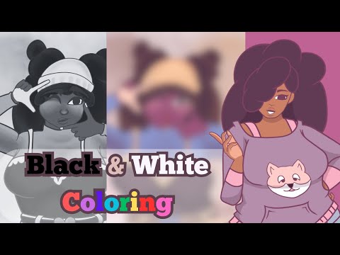 Black and White Art Challenge | Clip Studio Paint speedpaint