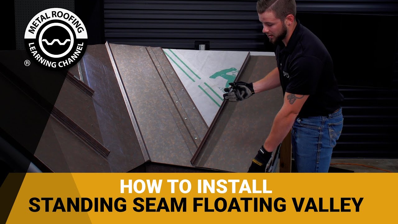 How To Install Valley Flashing For Standing Seam Metal Roofing. Part 2 - Floating Valley Detail ...