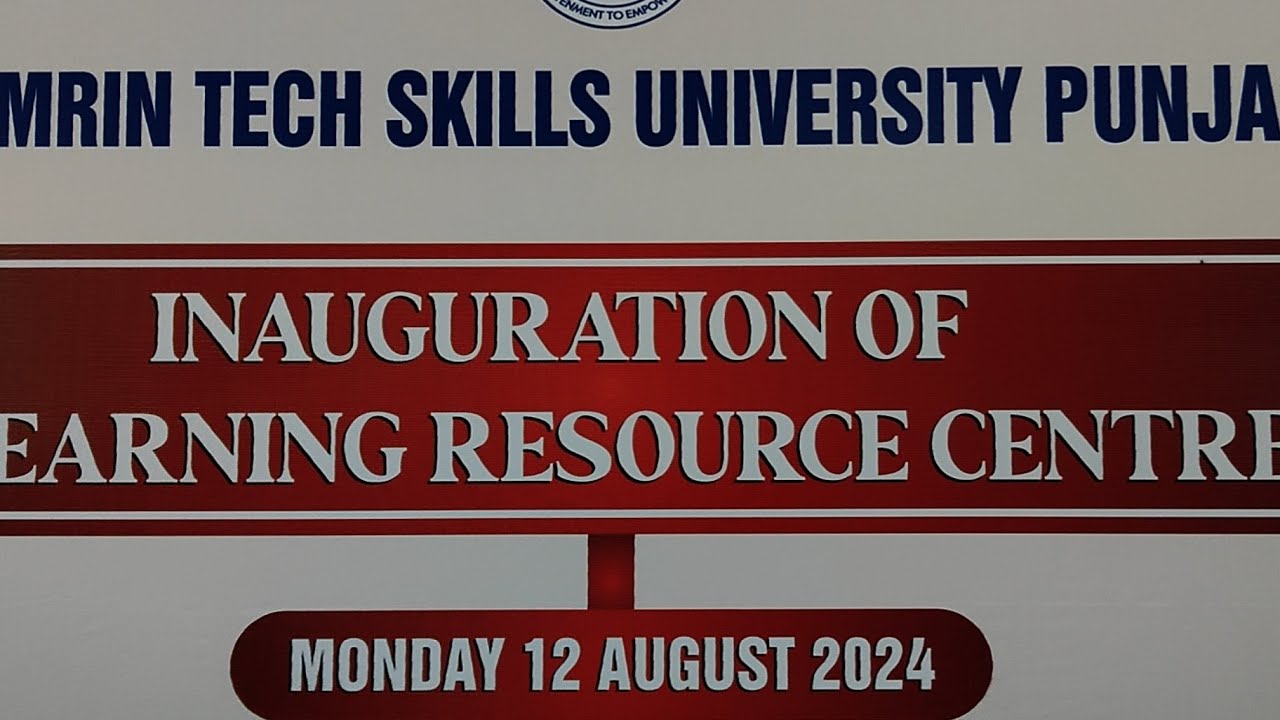 Lamrin Tech Skills University Punjab is live Inauguration of Learning ...