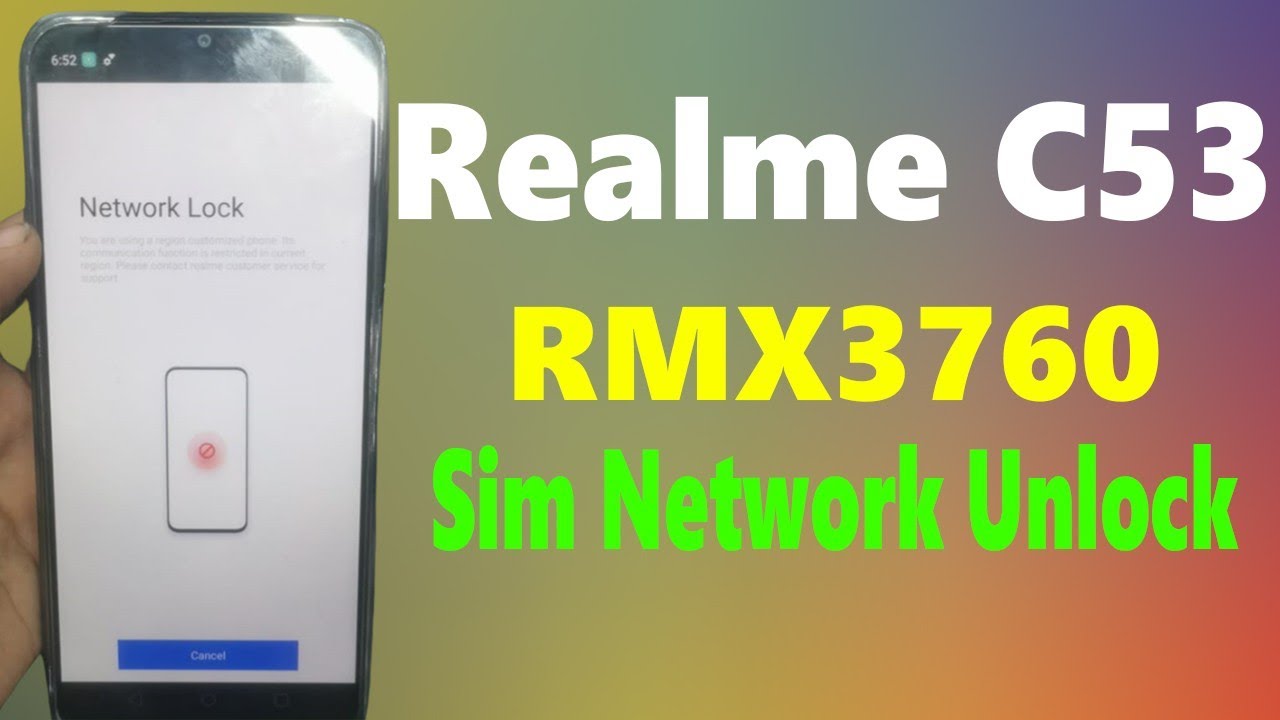 Realme C53 RMX3760 Sim Network Unlock File - YouTube