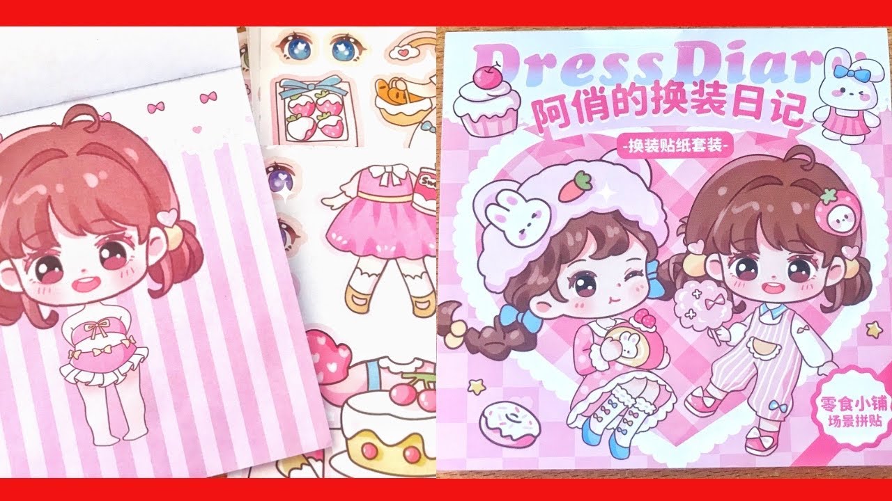 ( Sticker Play ) Pretty Girl Dress Up Sticker Book - YouTube