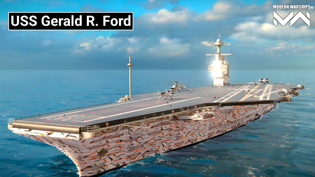 USS Gerald R. Ford With Equip Most Powerful Build - Modern Warships ...
