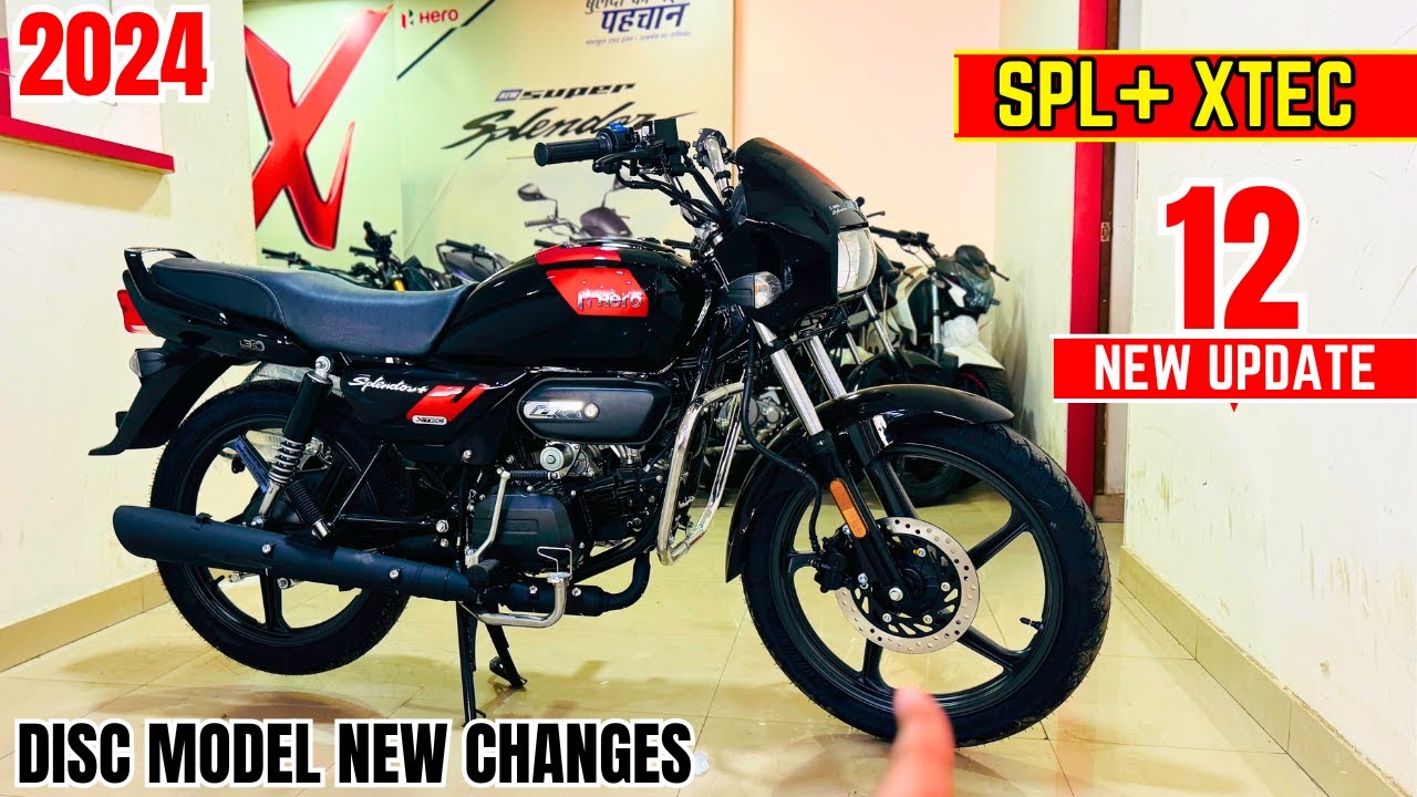 New 2024 Hero Splendor Plus Xtec Disc Brake Launch Price All New Update ...