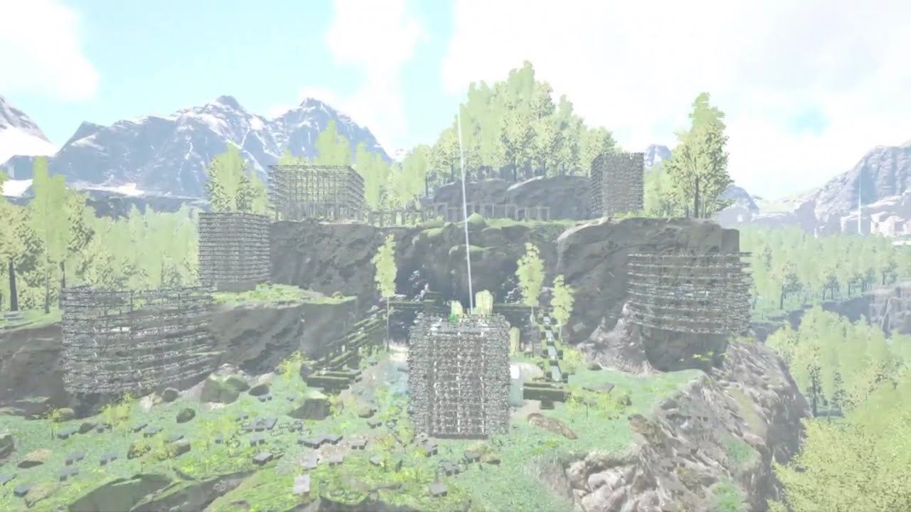 ARK SURVIVAL EVOLVED: • FIBERCRAFT BASE TOUR• BUTTON CAVE AND OIL CAVE ...