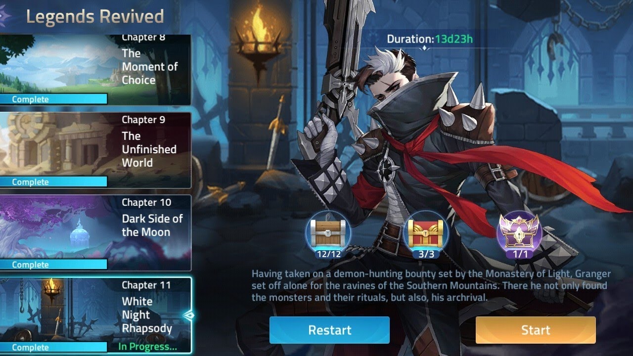 White Night Rhapsody (Legends Revived Chapter 11) Mobile Legends ...