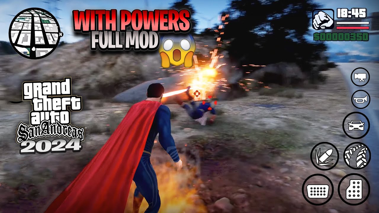 How to install *Superman* MOD with "Powers" 😍 | GTA SA Android - YouTube
