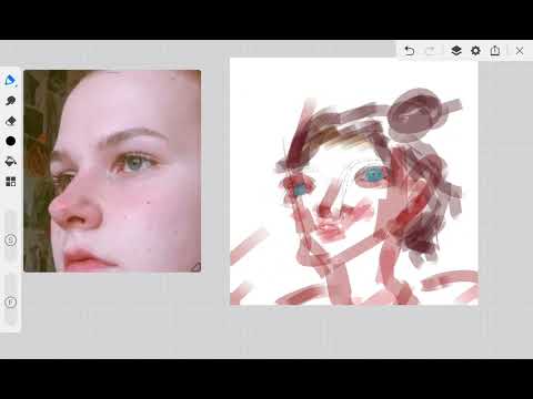 portaint Mojing paint process make art face .