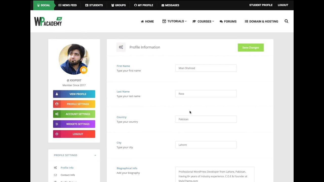 WPacademy.PK v2.1 - Get Social While Learning - YouTube