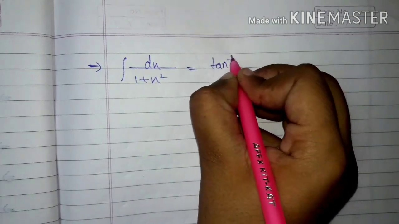 Integration basic formulas in one shot - YouTube
