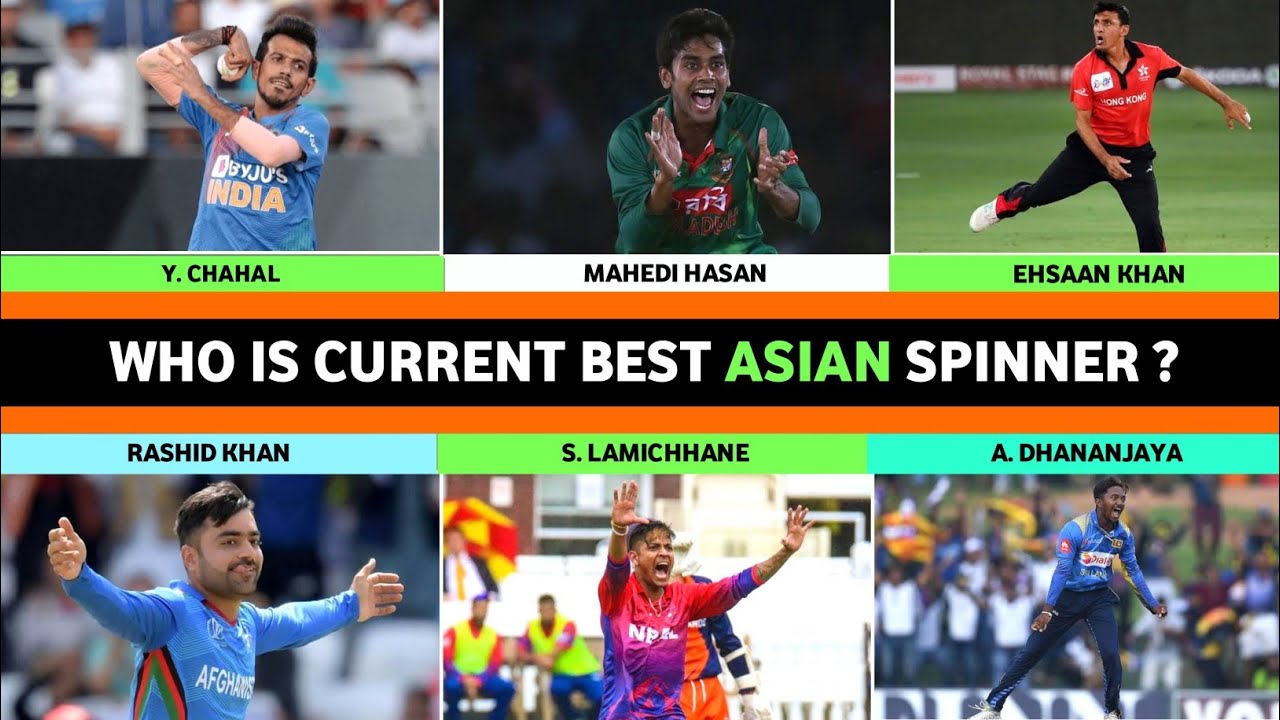Best Asian Spinner | Spin Bowlers Battle | Cricket Comparison Video ...