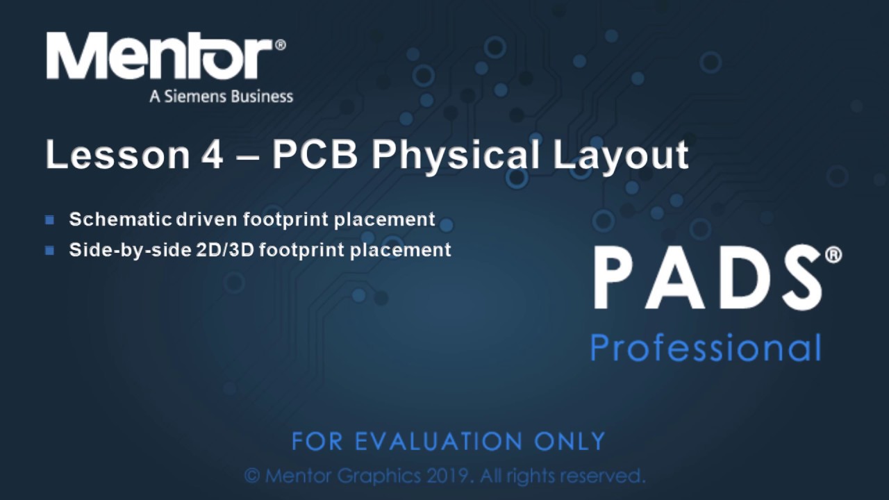 PADS Professional: PCB Physical Layout tutorial - YouTube