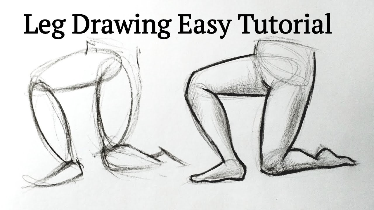 How to draw Legs step by step Art Fundamentals Leg Drawing easy ...