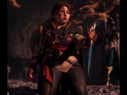 Lace Harding and Isatunoll with a Dwarf Rook (Dragon Age: The Veilguard ...