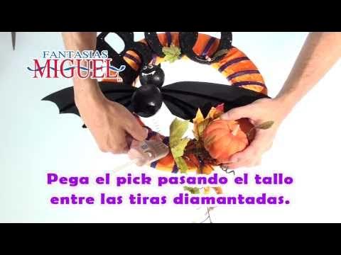 Como hacer una Corona para Halloween. - YouTube