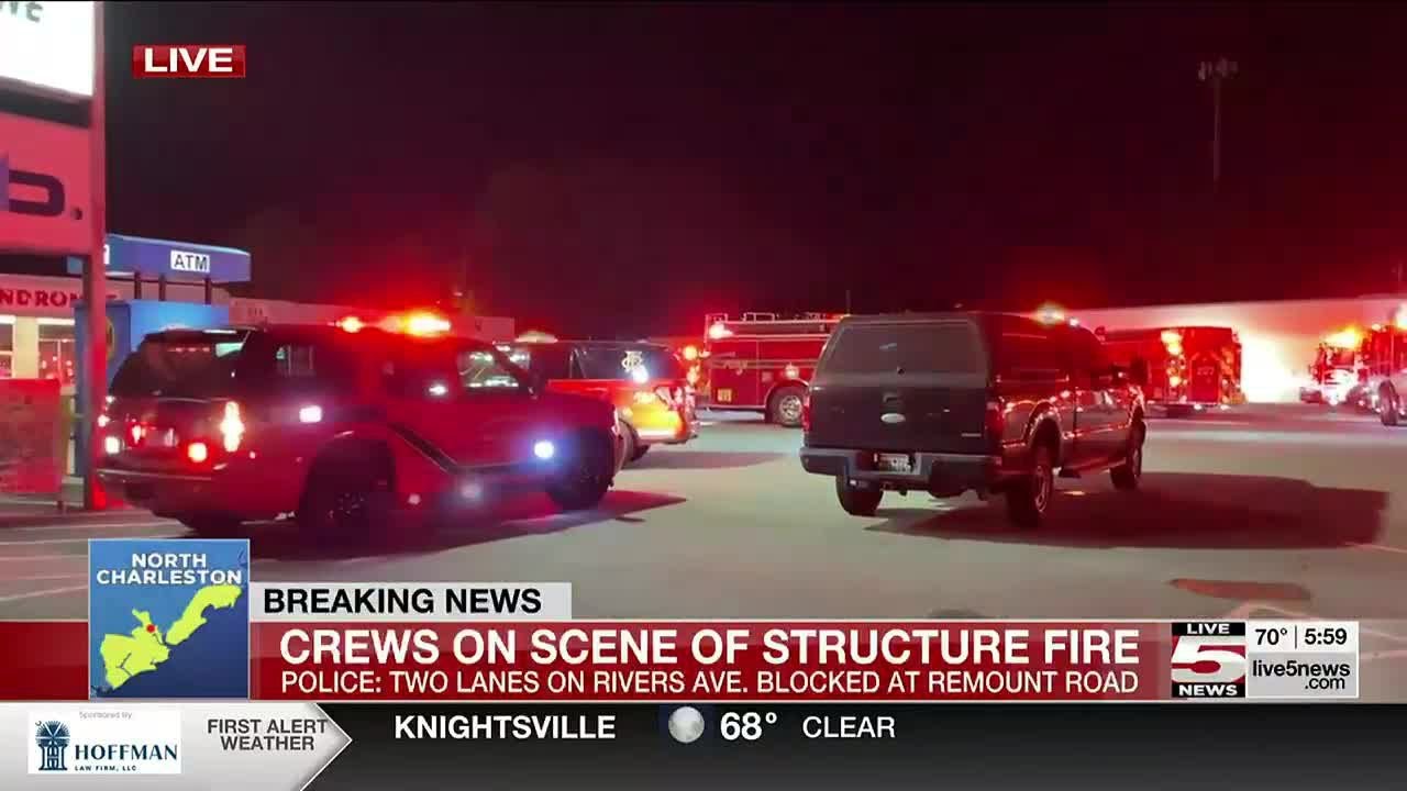VIDEO: Crews respond to early-morning North Charleston fire - YouTube
