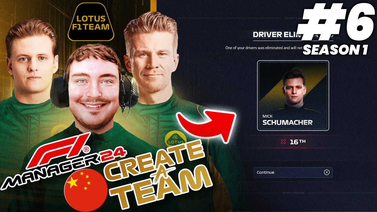 F1 MANAGER 24 CREATE A TEAM (Lotus F1 Team) #6 | THROUGH TO Q2! - YouTube