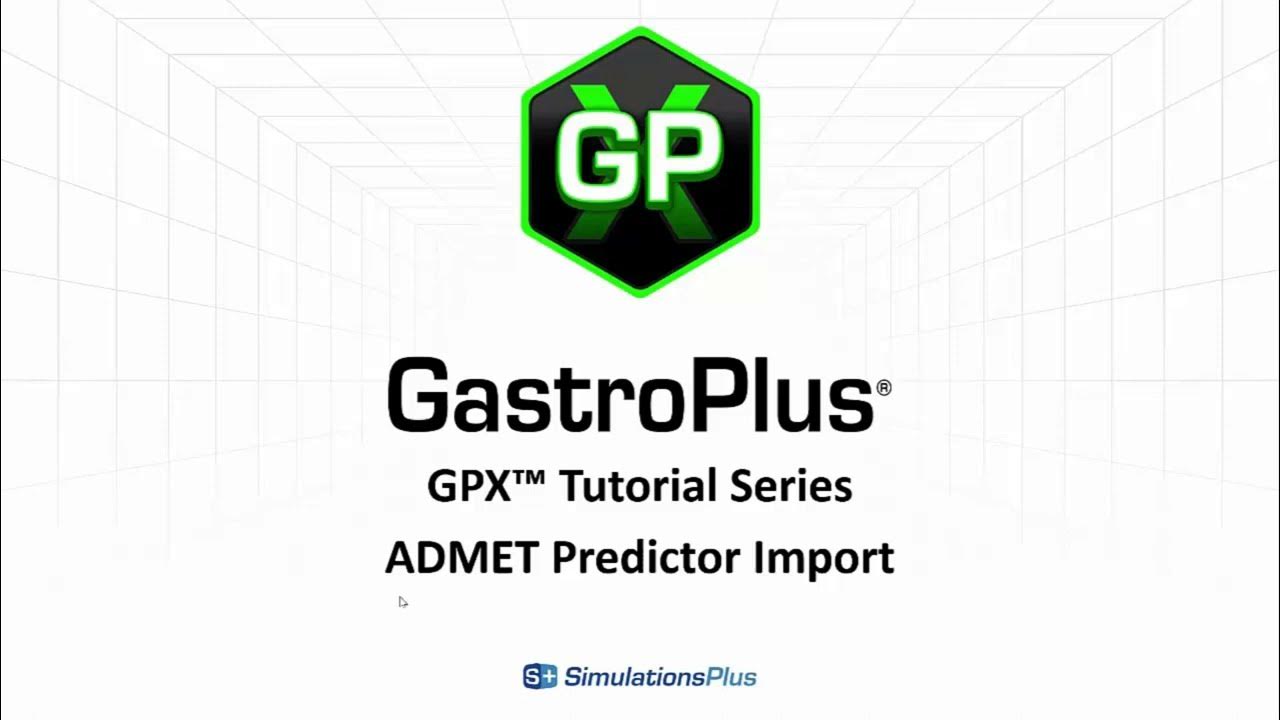 GPX™ Tutorial Series: ADMET Predictor Import for GPX - YouTube