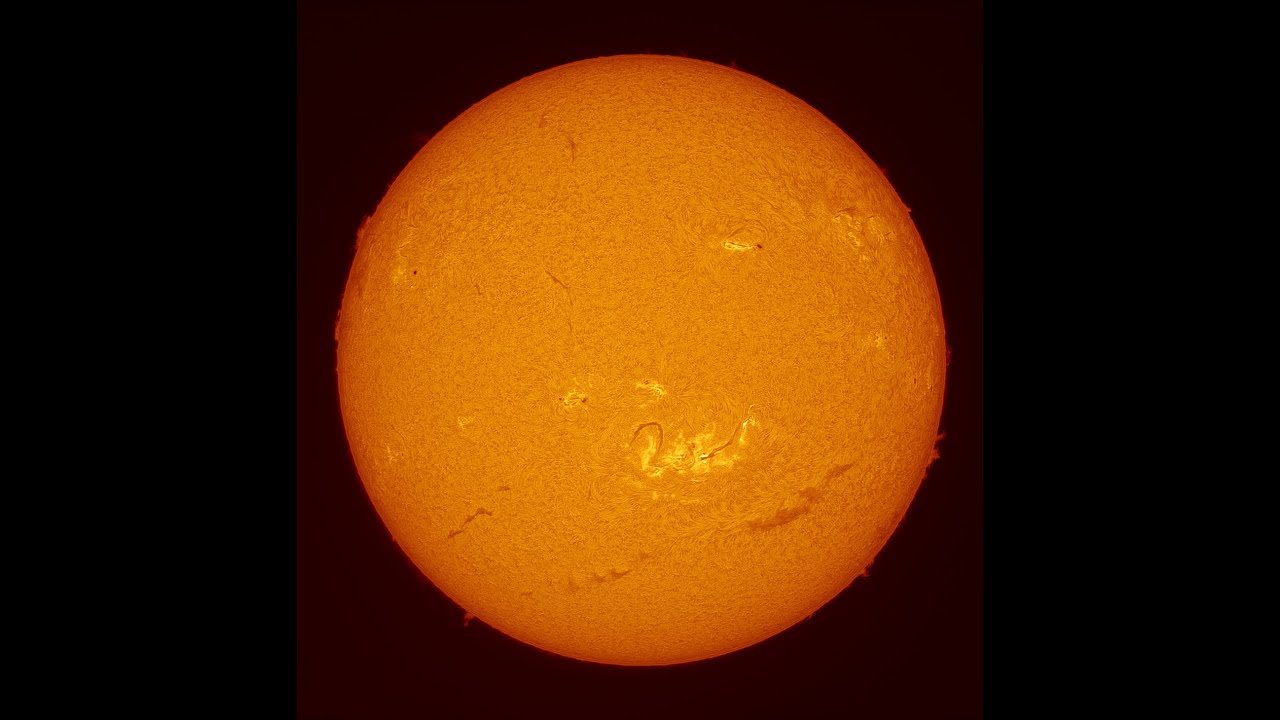 Sun H-alfa Chromosphere 04.06.24 / Lunt LS40THa / Sky-Watcher AZ-GTI ...