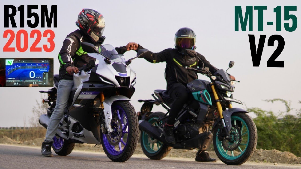 Yamaha R15M 2023 TFT display vs Yamaha MT-15 || The most epic battle ...