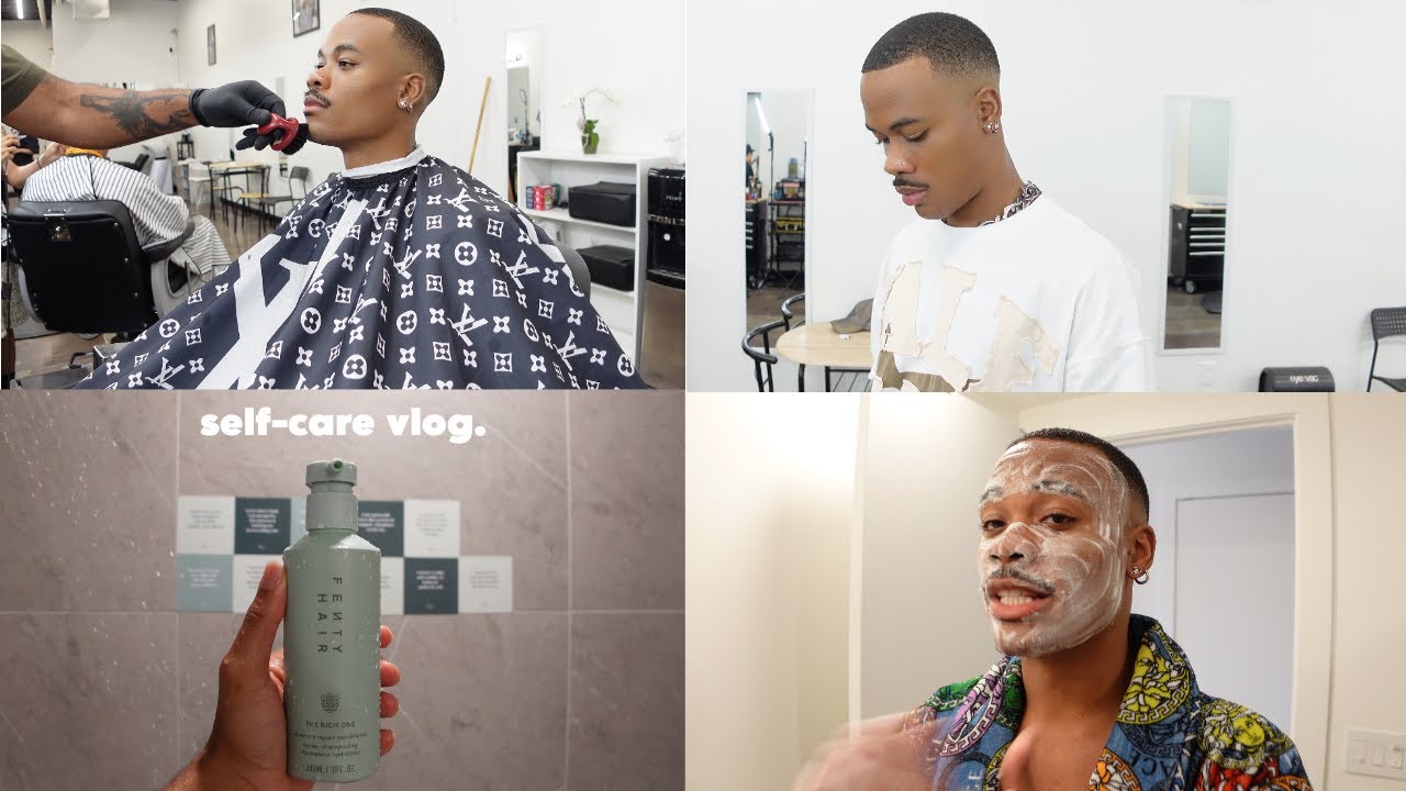 self-care vlog | haircut, trying fenty hair, skincare routine + tips ...