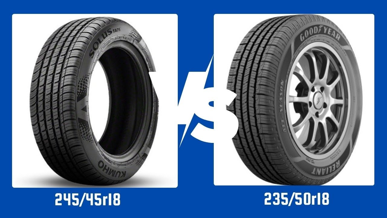 Tire Size 245 45r18 Vs 235 50r18 YouTube