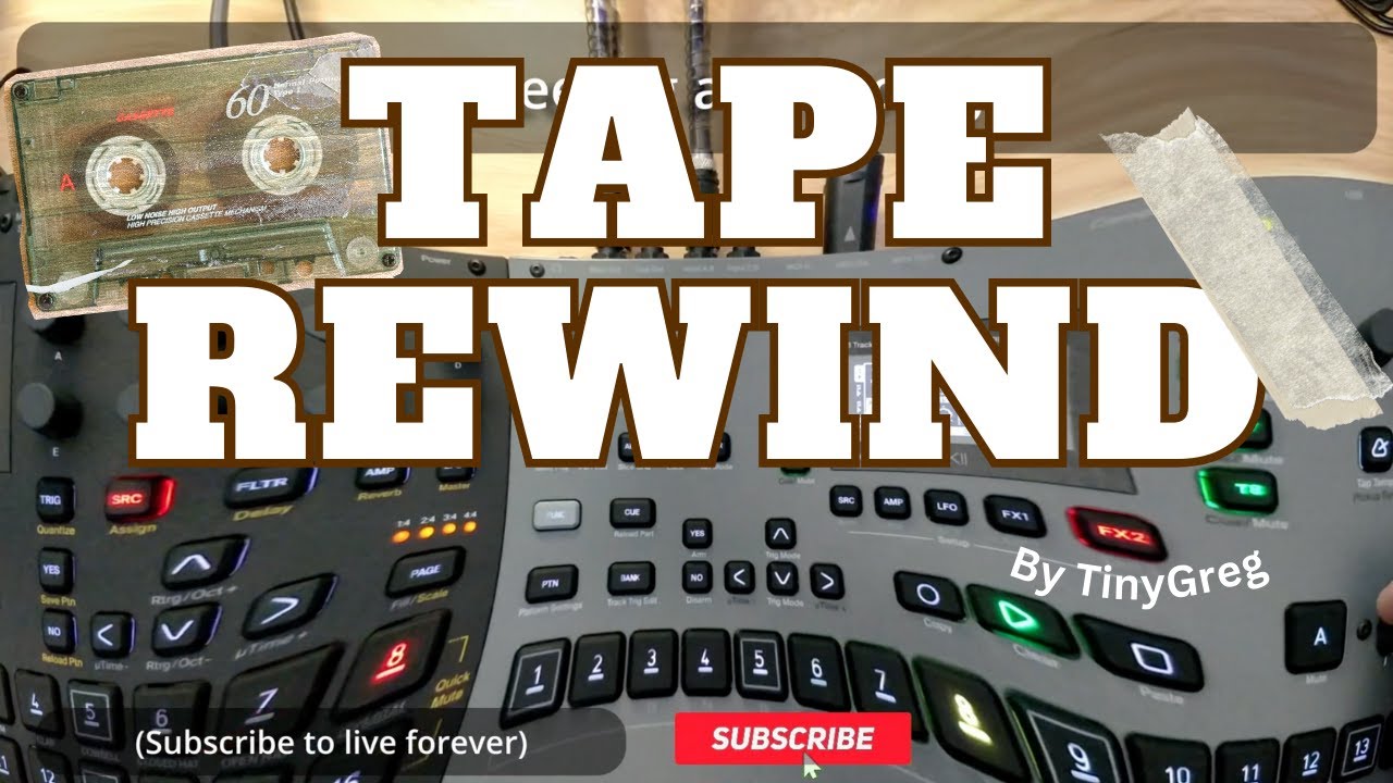 Octatrack and Digitakt - Tape rewind - YouTube