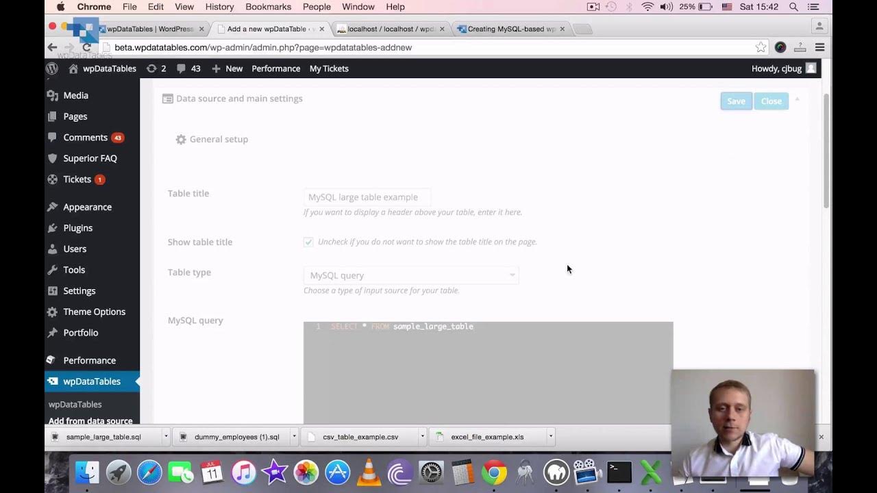 How to Create MySQL Based Table in WordPress With Server-Side ...