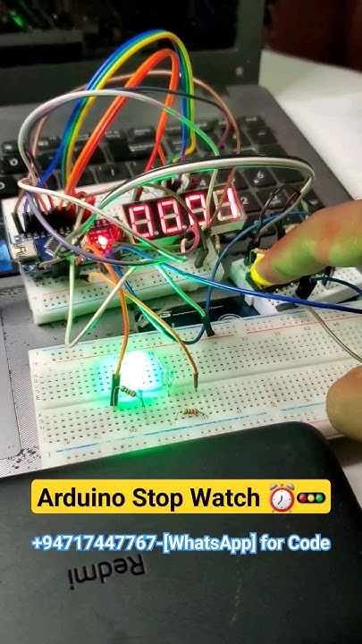 Arduino Stop Watch Code | Stop Watch Arduino | Arduino Timer Code | Arduino Seven Segment ...