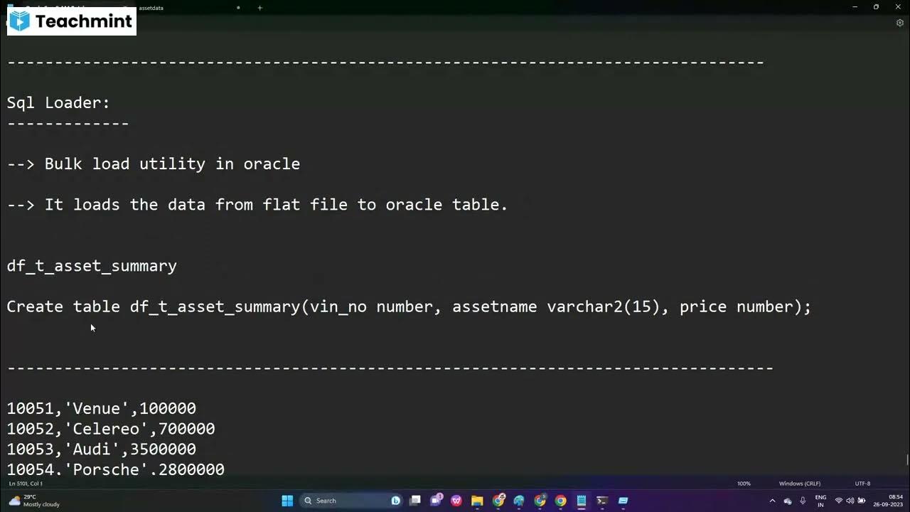 Oracle SQL Loader and Set Operators - YouTube
