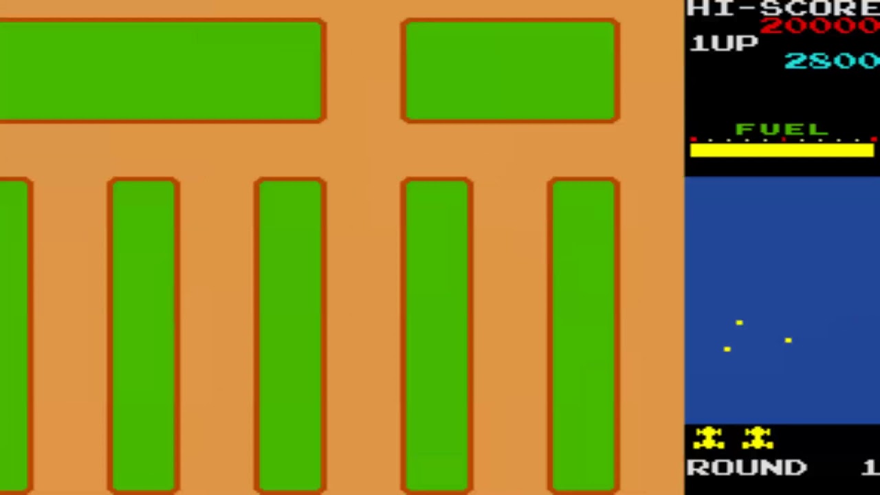 ARCADE MACHINES MAME DANGER TRACK RALLY X BOOTLEG HACK IN 1980 HOMEBREW ...