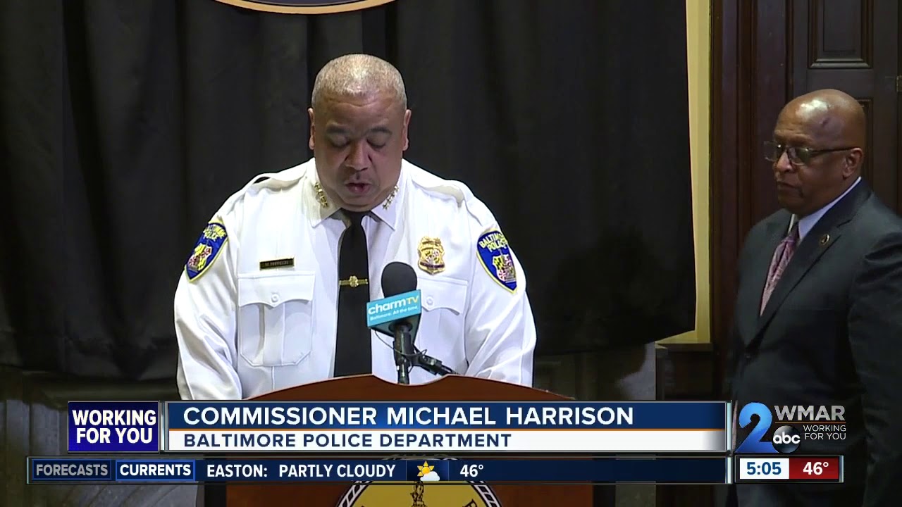Police Commissioner Harrison, Mayor Jack Young announce 13 homicide ...