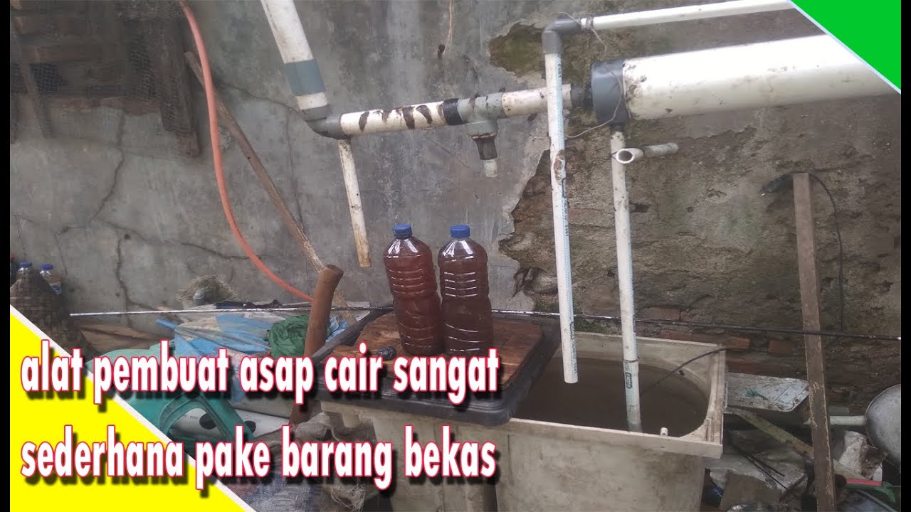 cara membuat alat asap cair sederhana part 1 - YouTube