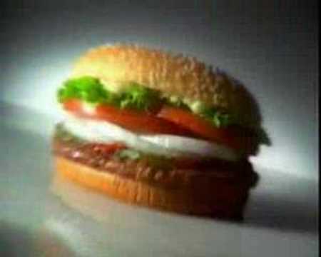 COMMERCIAL Burger King Whopper (1998) - YouTube