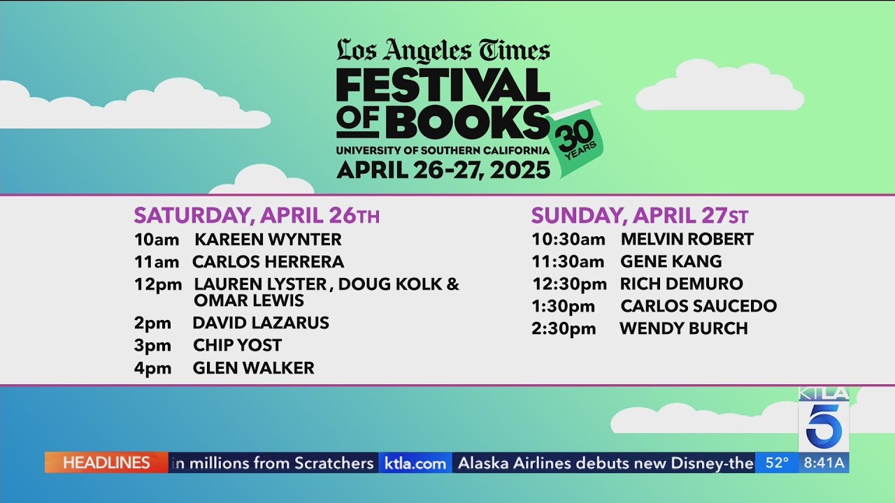 Los Angeles Times Festival of Books kicks off Saturday at USC - YouTube