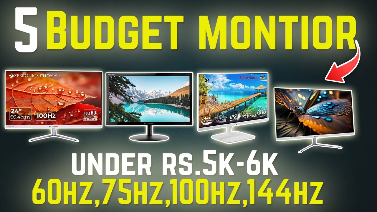 Top 5 Best Budget Gaming Monitor 💥 Best Monitor Under 5000 💥 Monitor ...