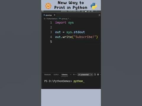 New way to Print in Python ! Only Few Knew ! - YouTube