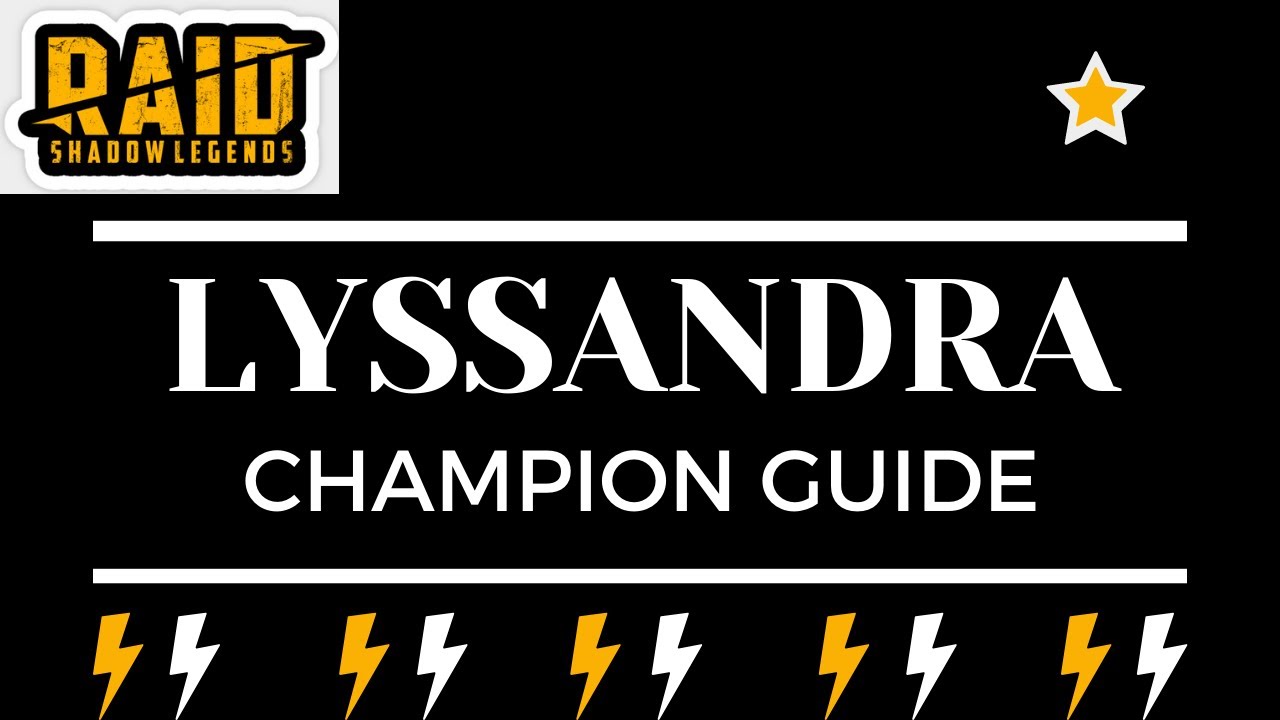 Lyssandra | Champion Guide | Raid Shadow Legends - YouTube