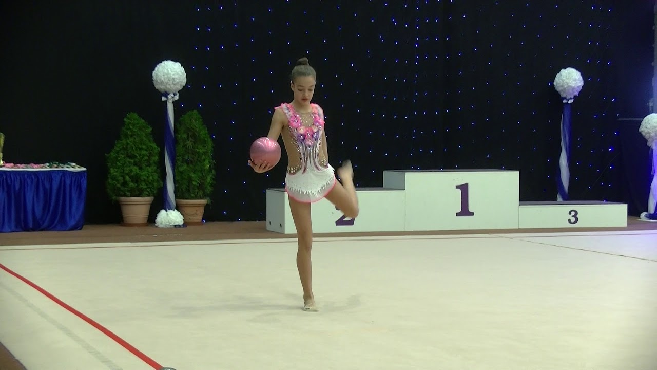 Barbara Čuljak, KRG Osijek, Croatia, kadet, with ball Pecs kup 2018 ...