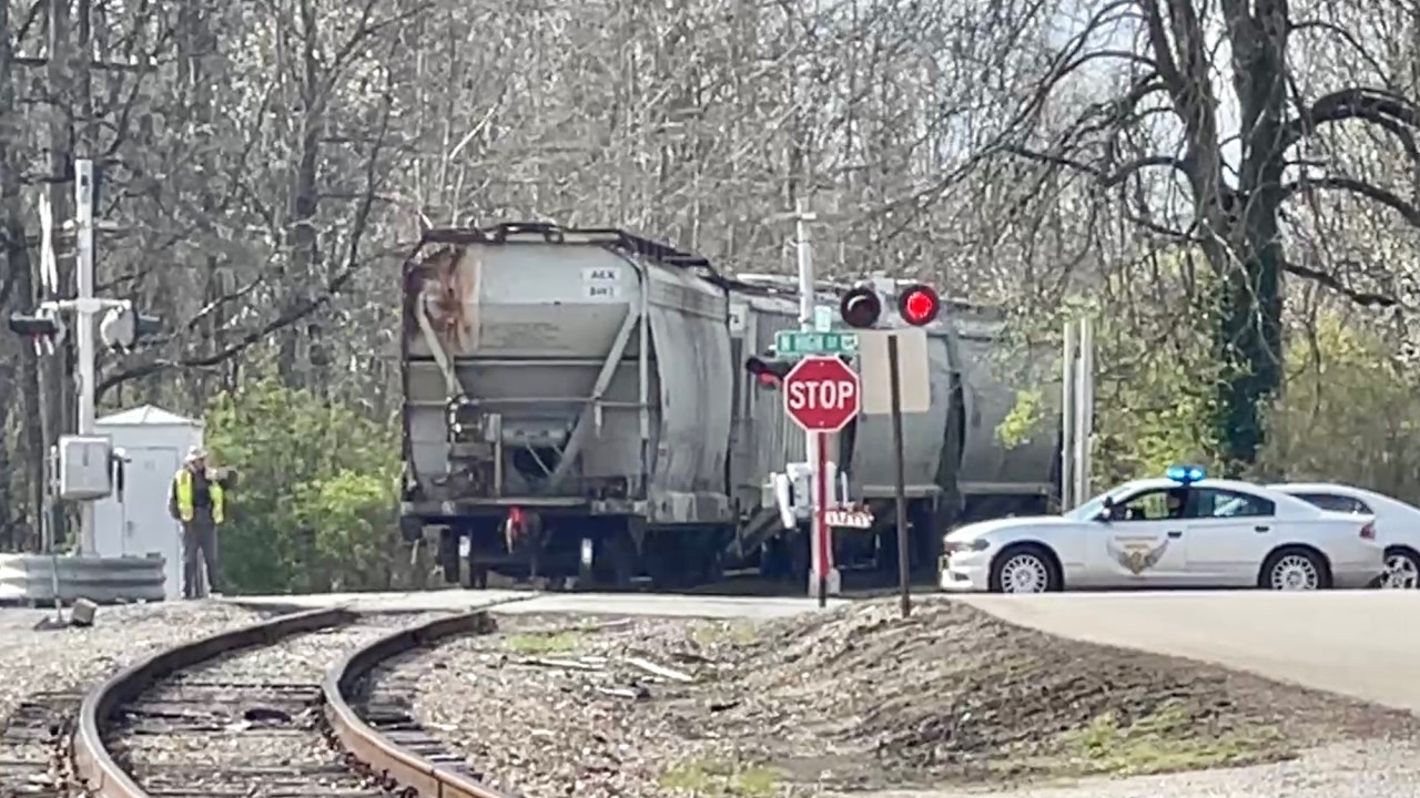 Engineers Last Run Ever! Police Car Stuck By Train, Tanker Train Vs ...