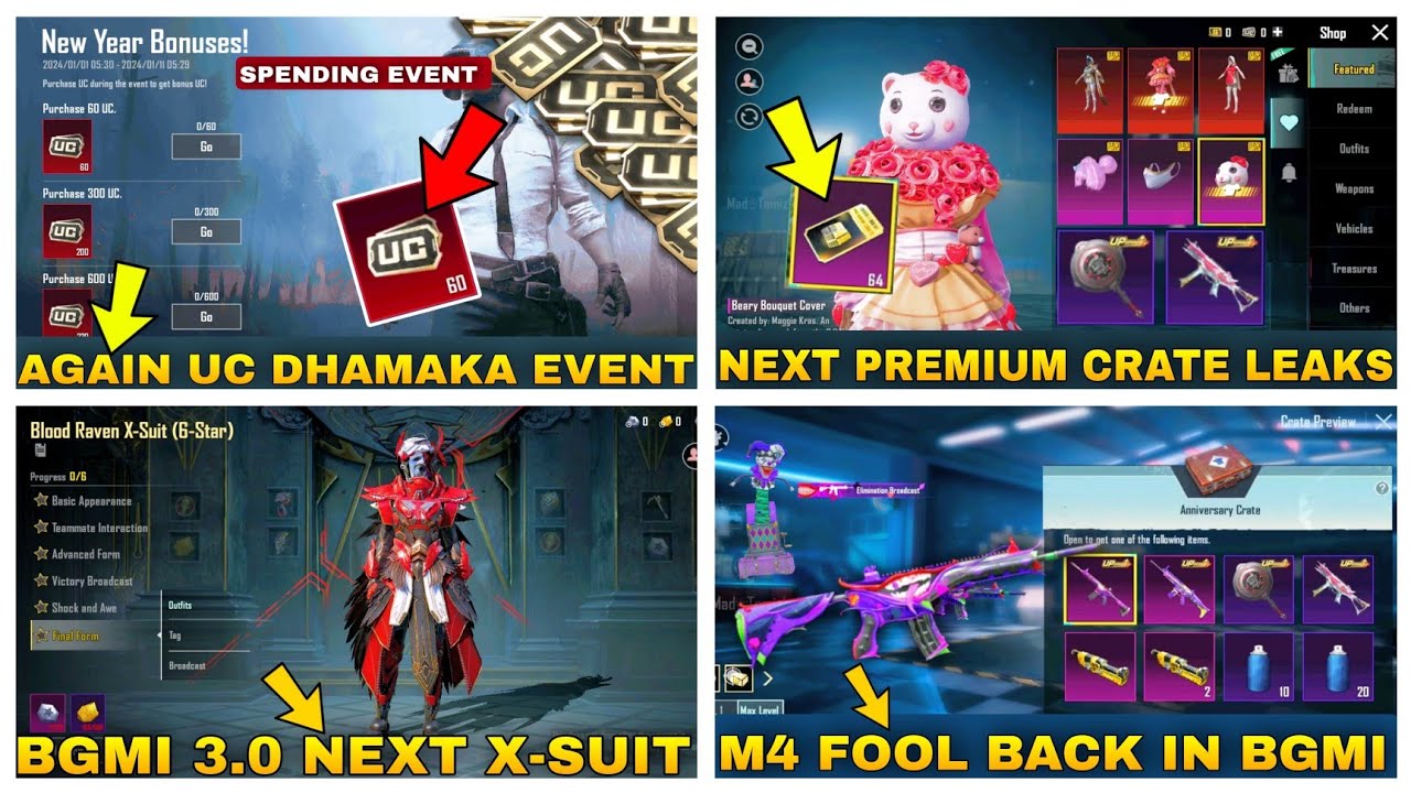 🔴Again Changes/Bgmi Next Premium Crate Upgradable Gun?/Bgmi Next X-suit ...